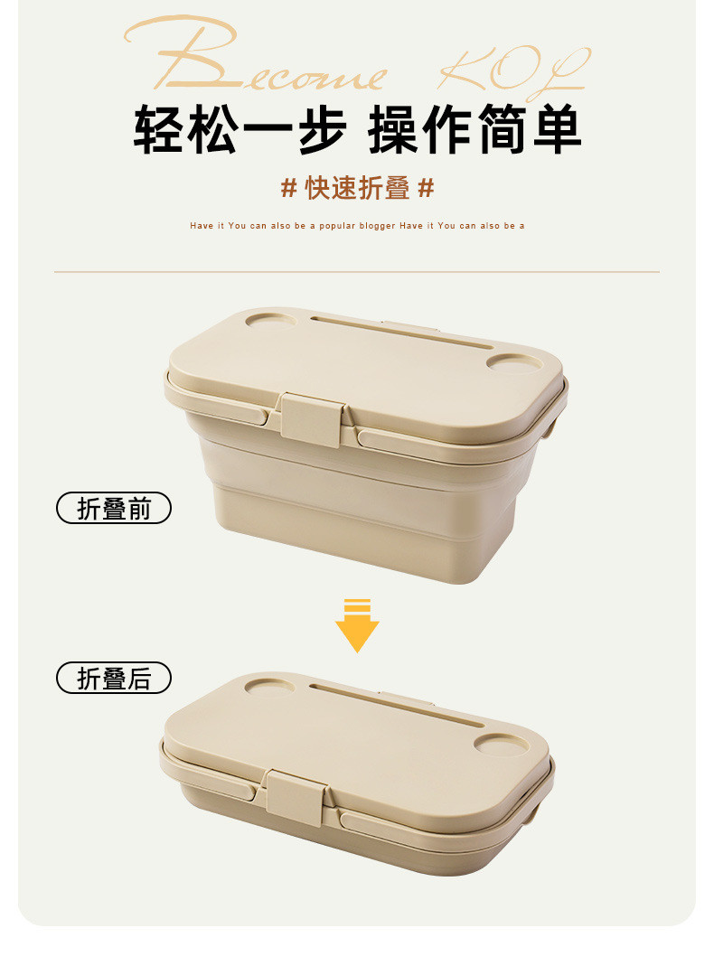 OUTDOOR SPRING CAMPING COLLAPSIBLE STORAGE BOX FOLDING TABLE PICNIC ...